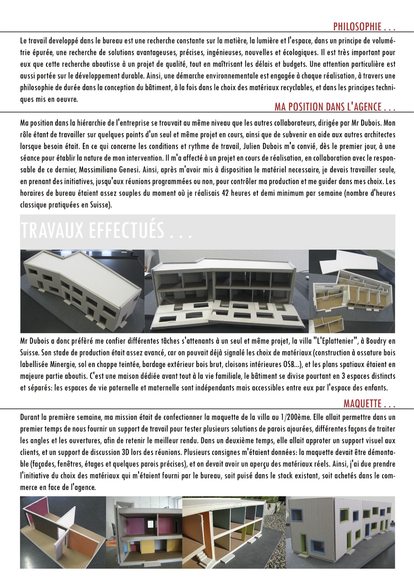 rapport de stage architecture licence