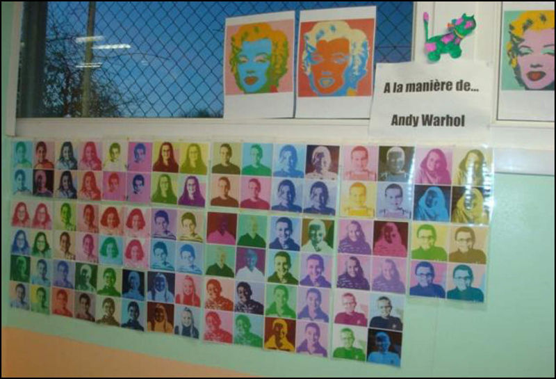 à la manière d' Andy Warhol - Les cahiers de Joséphine